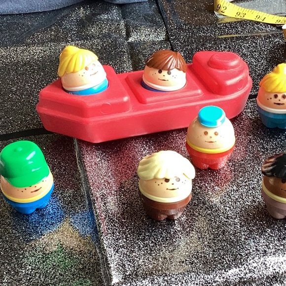 Vintage | Toys | Vintage Little Tikes Chunky Little People Lot Of 8 ...